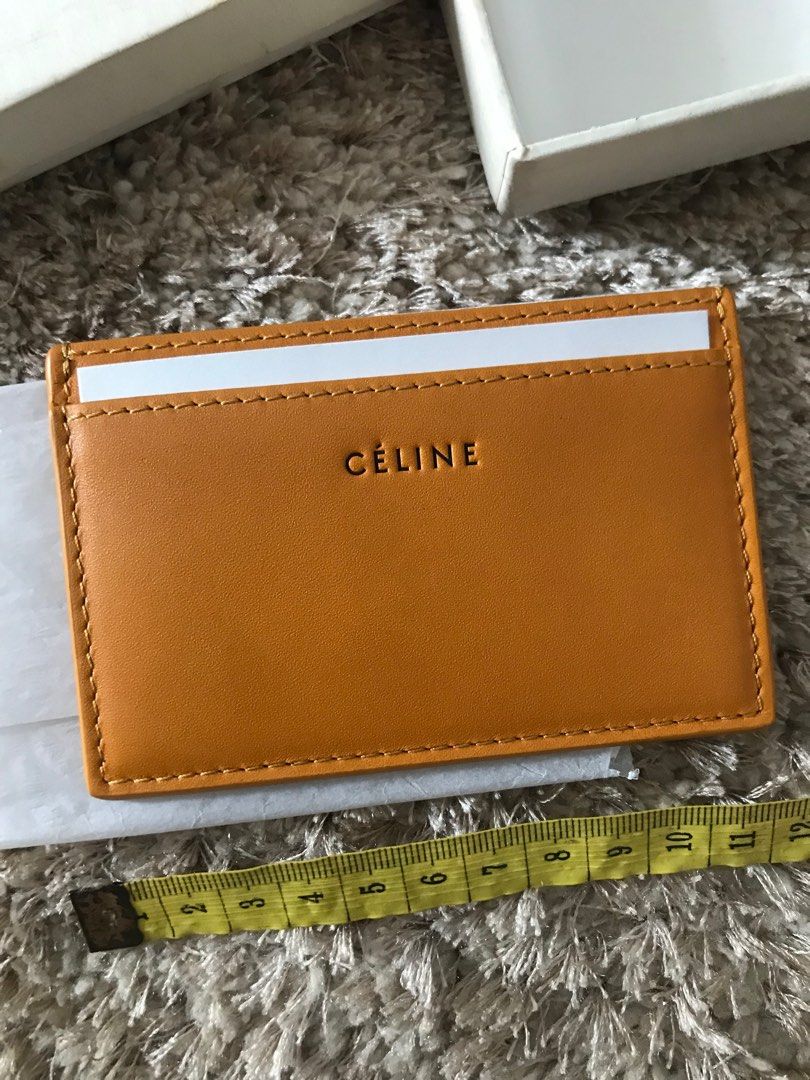 Celine Card Holder dompet kartu leather kulit authentic new cekine paris, Barang Mewah, Tas ...