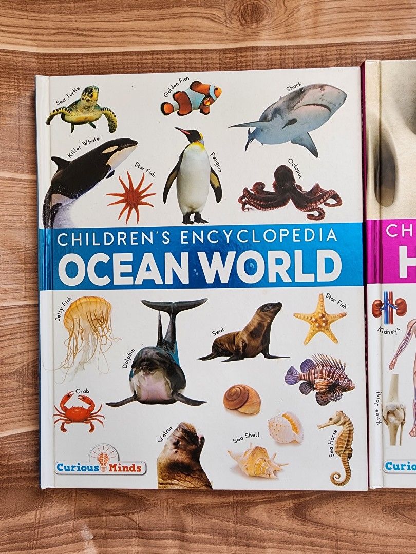 CHILDREN'S Encyclopedia Set - Ocean World, Human Body & Dinosaurs ...