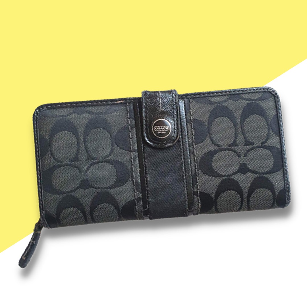 Coach Monogram Long wallet on Carousell