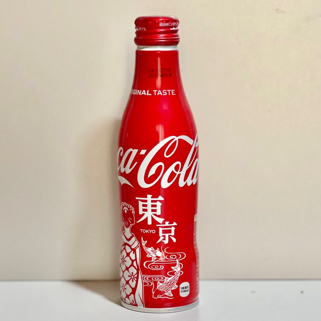 Coca-Cola Japan -Tokyo 250ml Full Aluminum Bottle, Hobbies & Toys ...