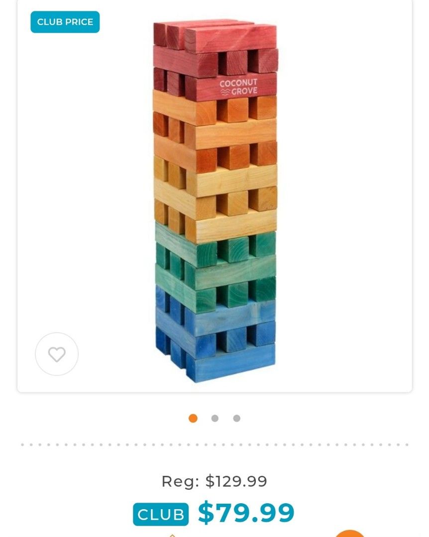 Coconut Grove Mega Jumbling Tower (SUNSET). Like Giant jenga blocks ...