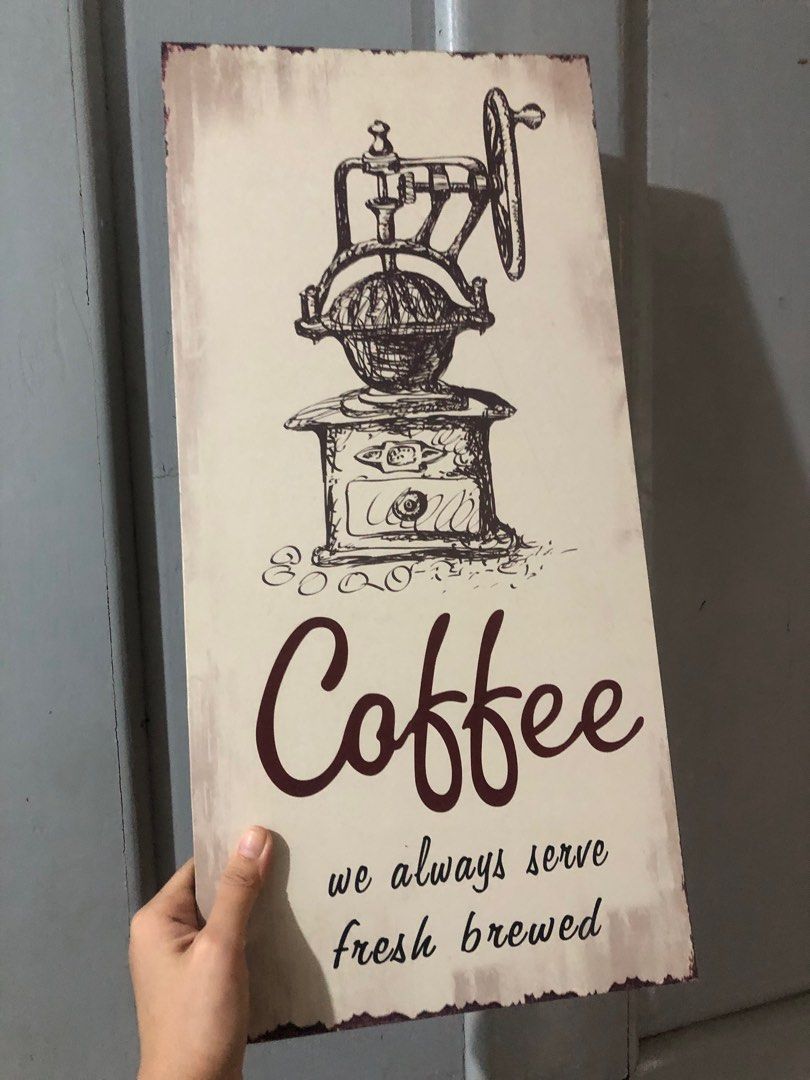Coffee signage for cafe coffee corner home decor restaurant hotel ...