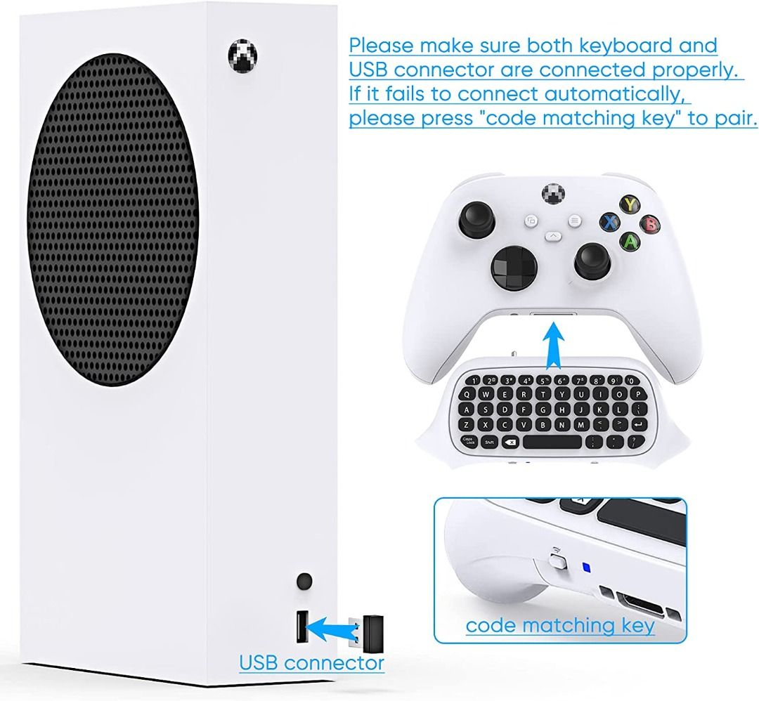 Controller Keyboard for Xbox Series X/Series S/One/S/ Controller ...
