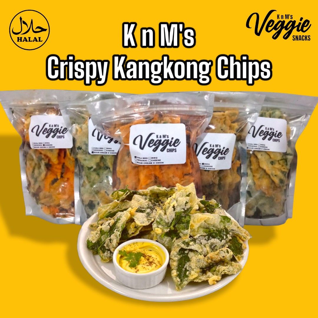 CRISPY KANGKONG CHIPS, Food & Drinks, Packaged & Instant Food on Carousell