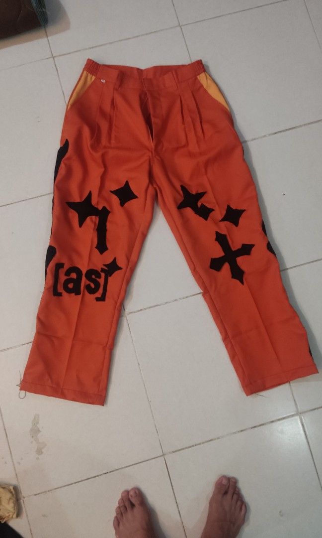 custom reworked pants, Men's Fashion, Bottoms, Trousers on Carousell
