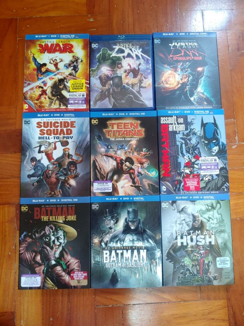 DC Animated Movie Blu-Ray Collection (Justice League / Suicide Squad ...