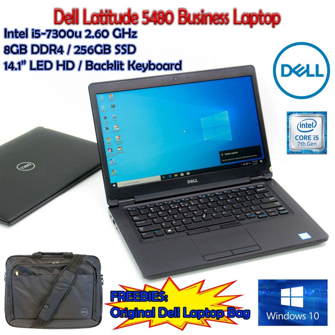 Dell Latitude 5480 14 inch Laptop Intel i5-7300u 8GB DDR4 256GB SSD, Computers & Tech, Laptops ...