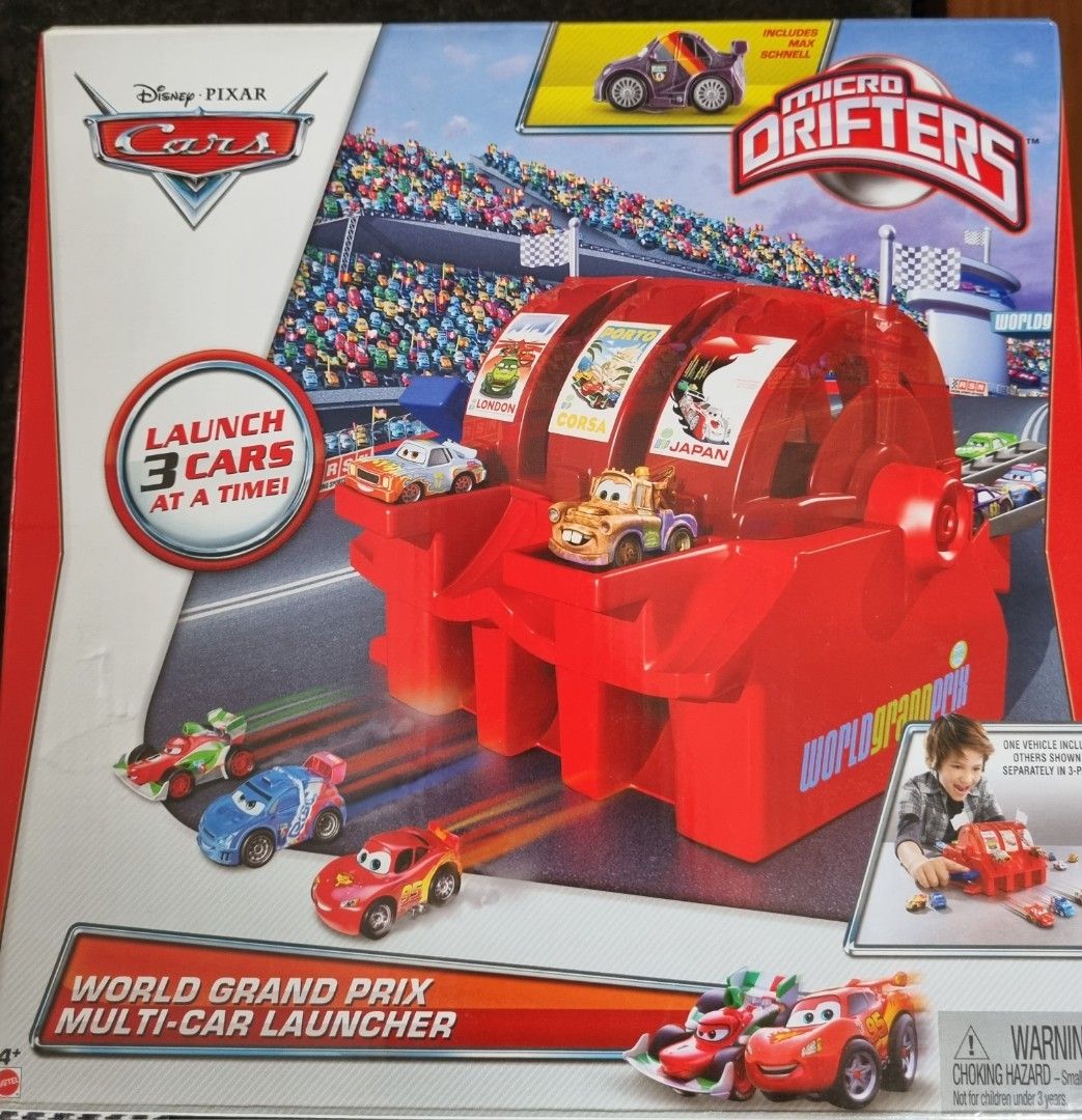 DISNEY CARS MICRO DRIFTERS WORLD GRAND PRIX MULTI CAR LAUNCHER, Hobbies ...
