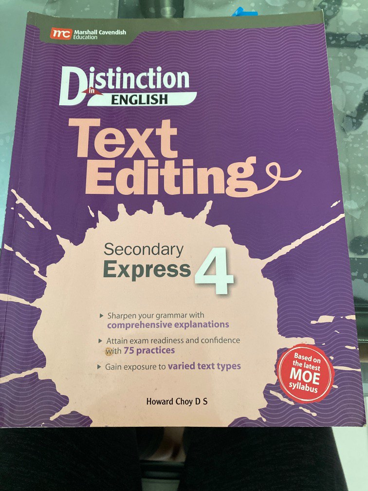 Distinction in English - Text and Editing Secondary 4, Hobbies & Toys ...