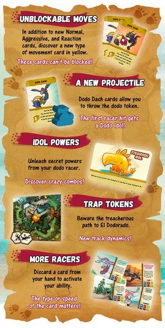 Dodo Dash Board Game (Standalone Expansion for Dodos Riding Dinos ...