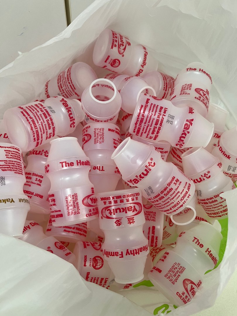 Empty Yakult Bottles, Furniture & Home Living, Kitchenware & Tableware ...