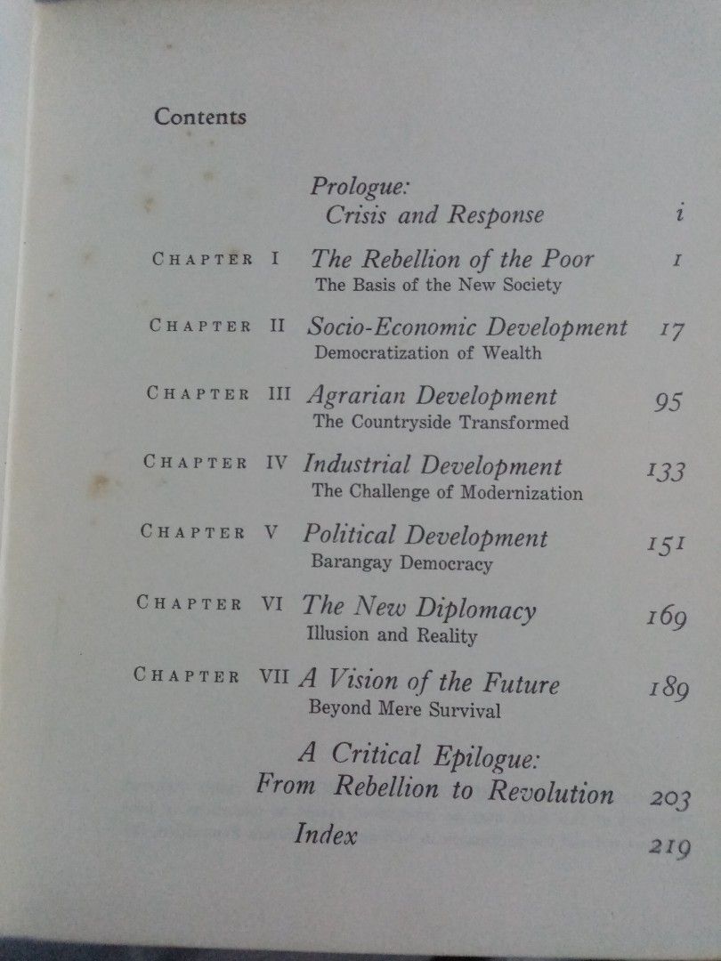Notes on the New Society: Rebellion of the Poor by Ferdinand E. Marcos ...