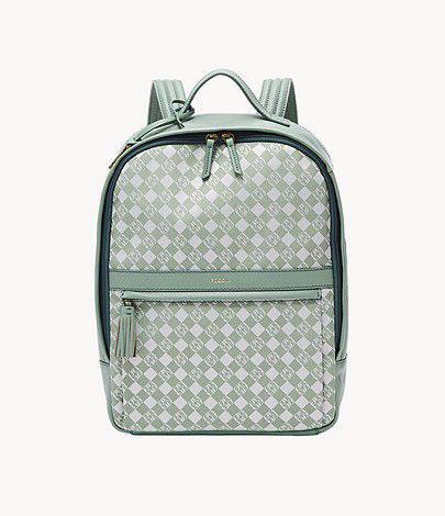 Fossil Sherri Backpack in Green, Luxury, Bags & Wallets on Carousell