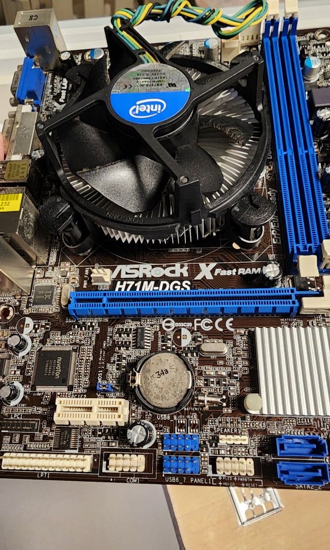 Good condition ASRock H71M-DGS solid capacitor for CPU POWER, Computers ...