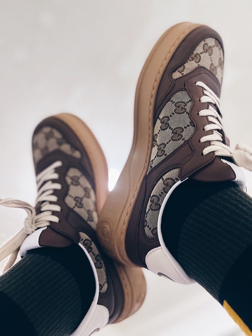 Gucci GG Sneaker beige, Luxury, Sneakers & Footwear on Carousell