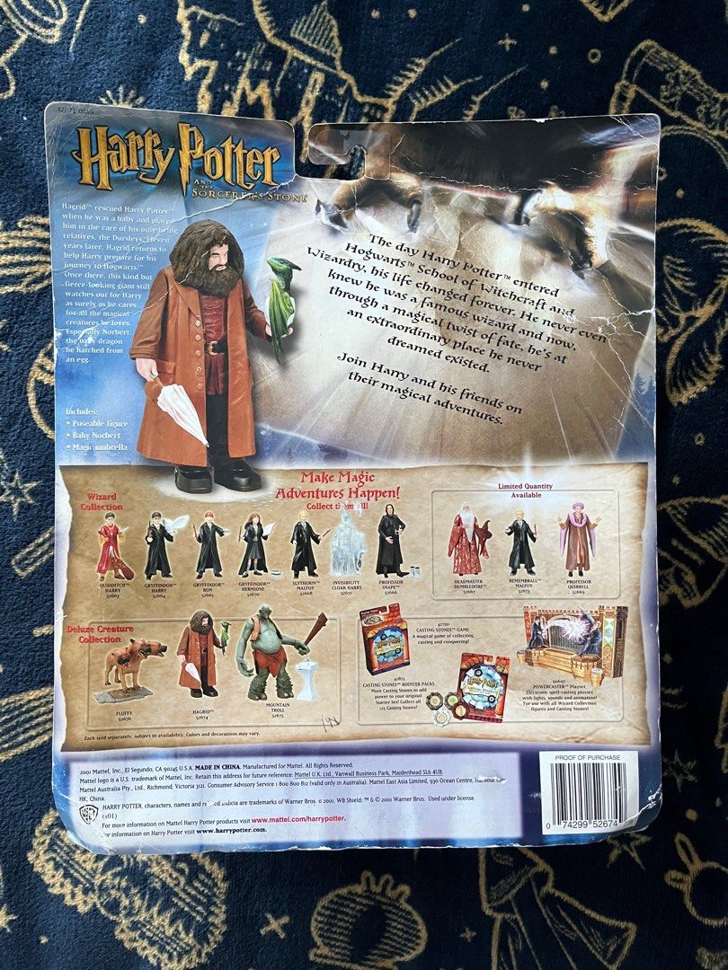 Hagrid with Norbert figure by Harry Potter Mattel (2001), Hobbies ...