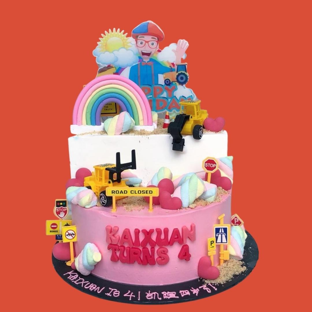 Halal-Certified Blippli Inspired Stage Cake (For Princess), Food ...