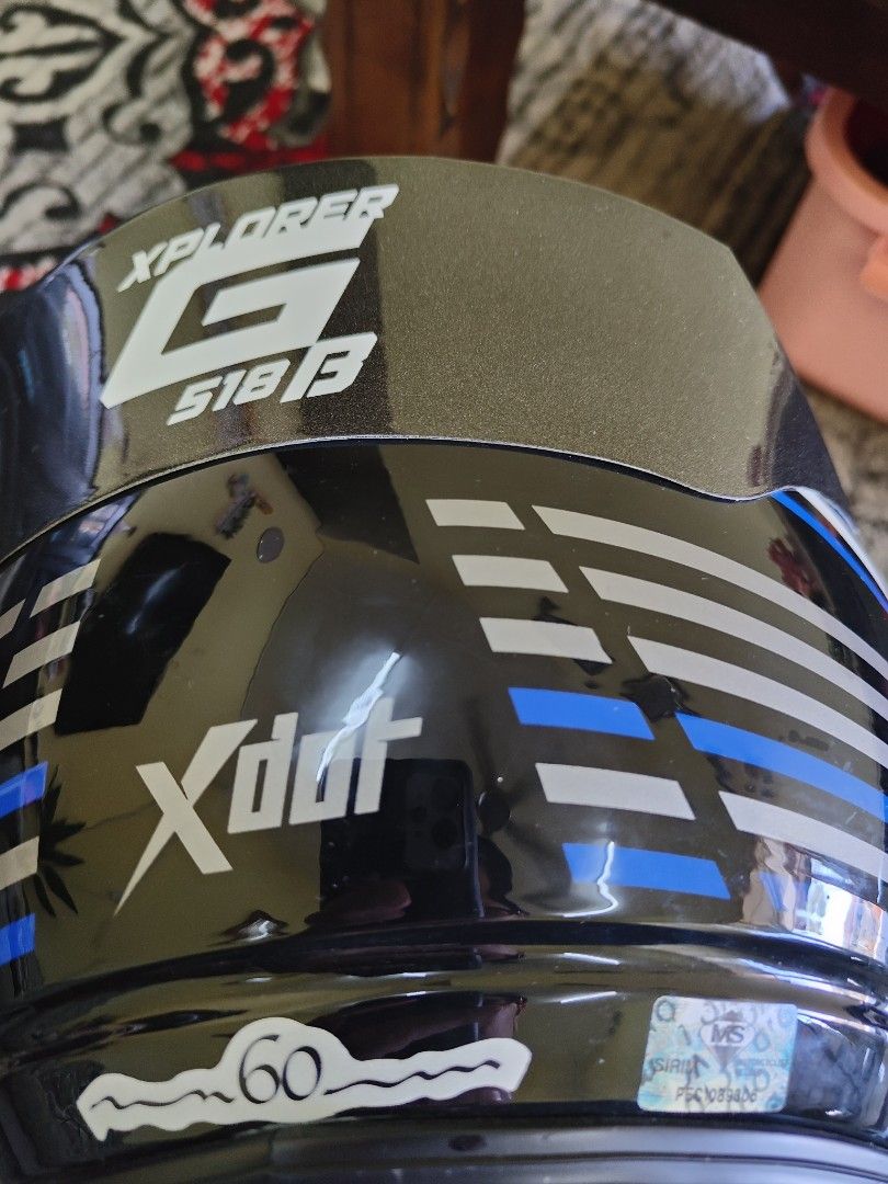 Helmet XDot Xplorer & Helmet Fullface LS2, Auto Accessories on Carousell