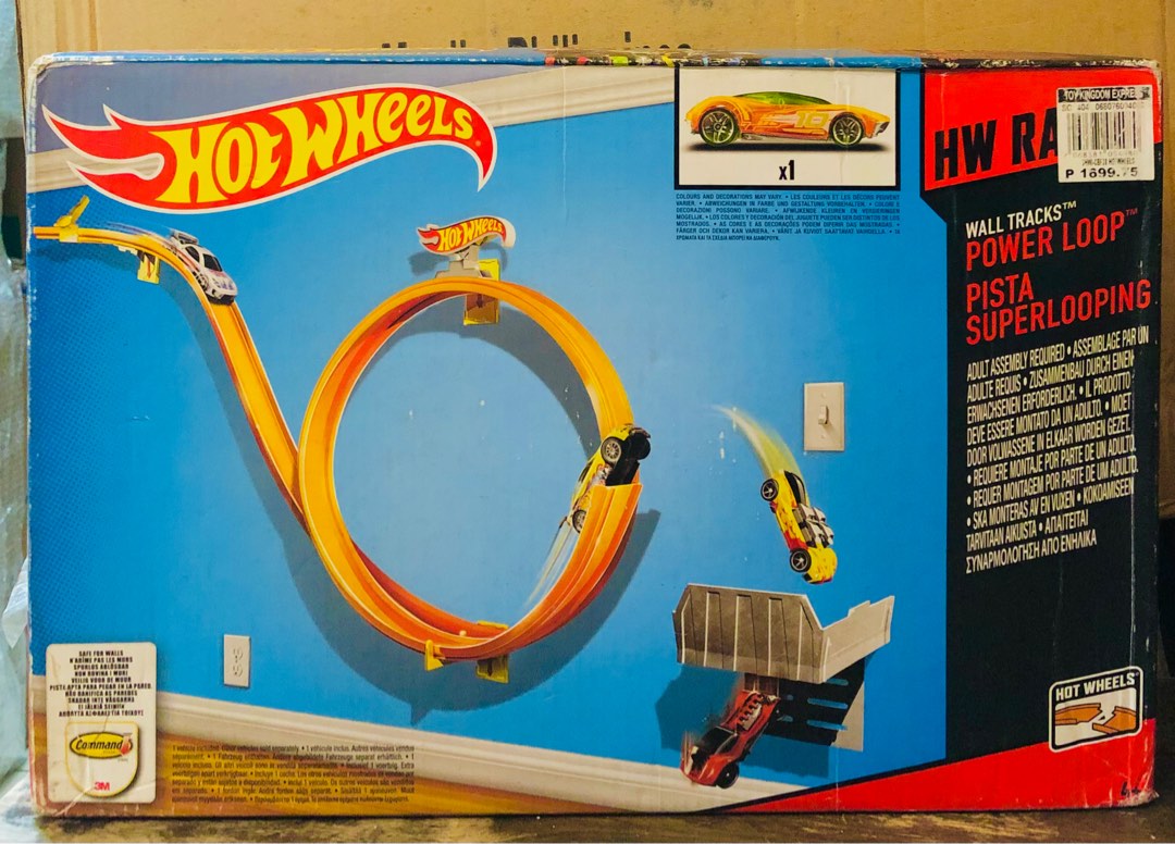 Hot Wheels Wall Tracks Power Loop Trackset (large box) on Carousell