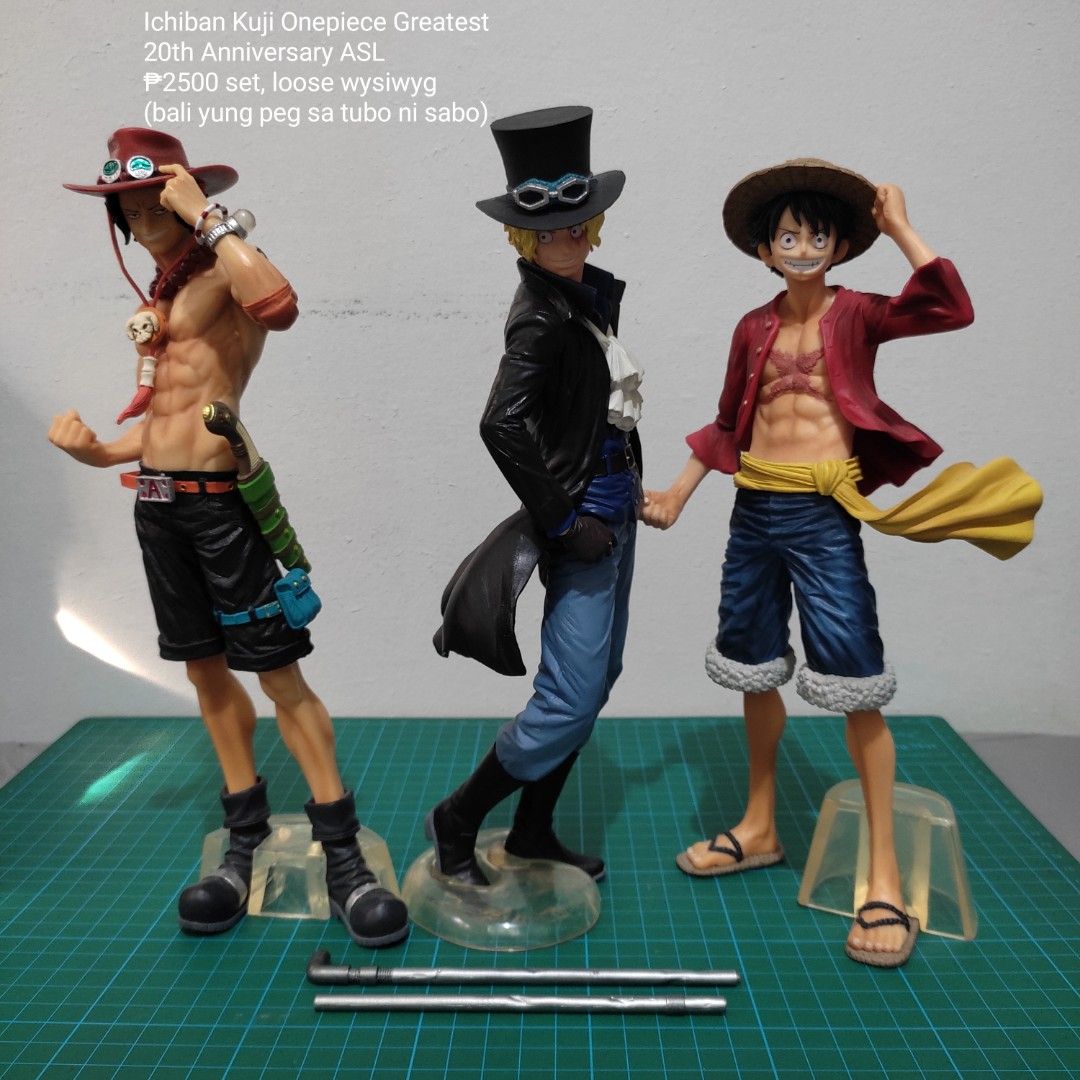 IK Ichiban Kuji Onepiece Greatest 20th anniversary ASL Ace Sabo Luffy ...