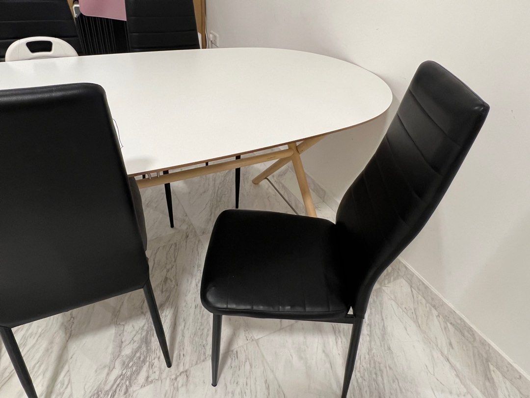 IKEA Dalshult dining table and chairs, Furniture & Home Living ...
