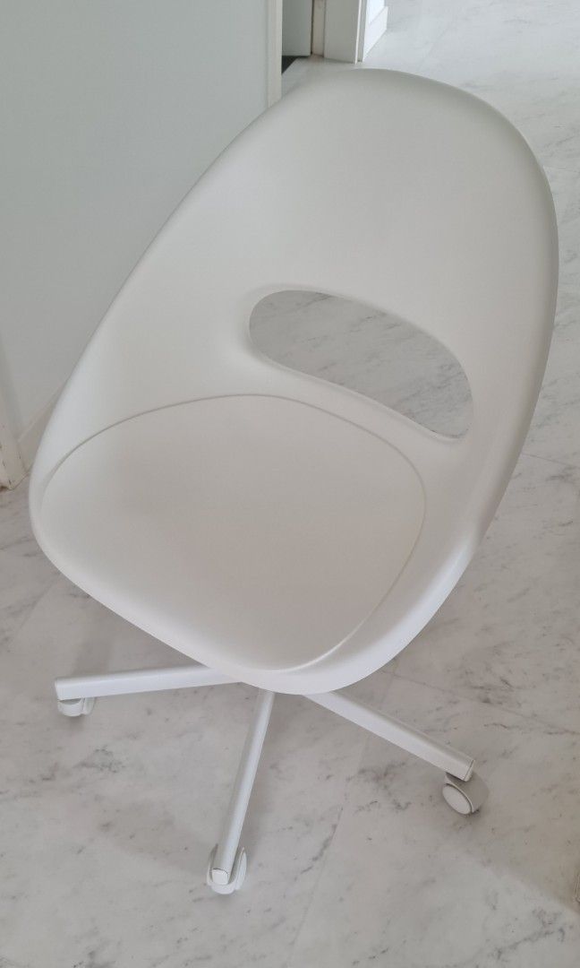 IKEA White Office Chair, Furniture & Home Living, Furniture, Chairs on ...