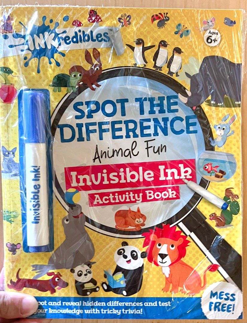 Invisible ink activity book, Hobbies & Toys, Books & Magazines, Children's Books on Carousell