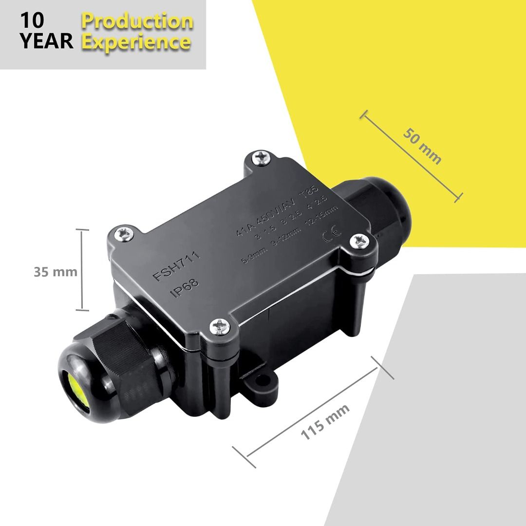 IP68 Waterproof Junction Box, Outdoor Electrical Junction Boxes ...