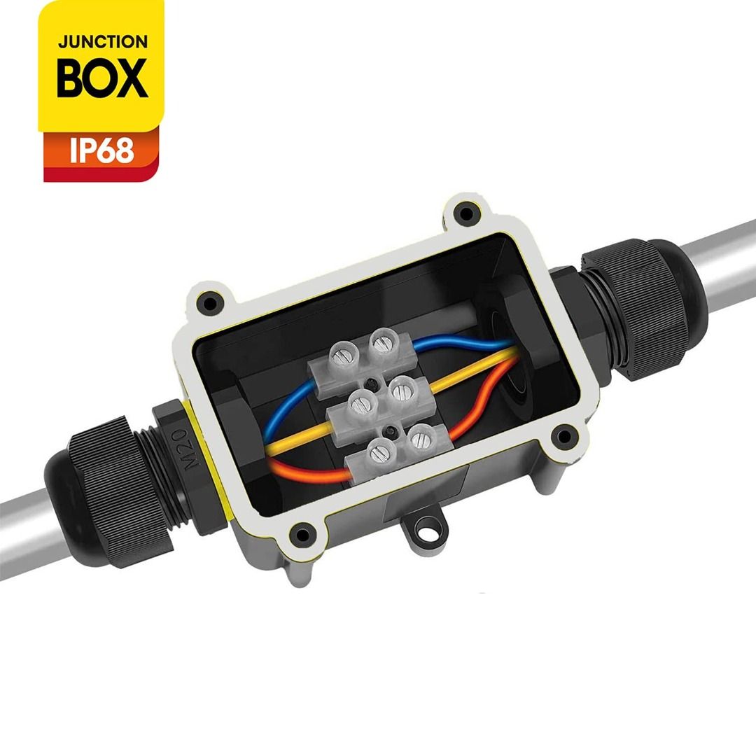 IP68 Waterproof Junction Box, Outdoor Electrical Junction Boxes, Outdoor Cable Connectors Wire ...
