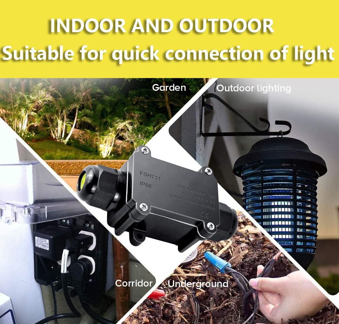 IP68 Waterproof Junction Box, Outdoor Electrical Junction Boxes ...