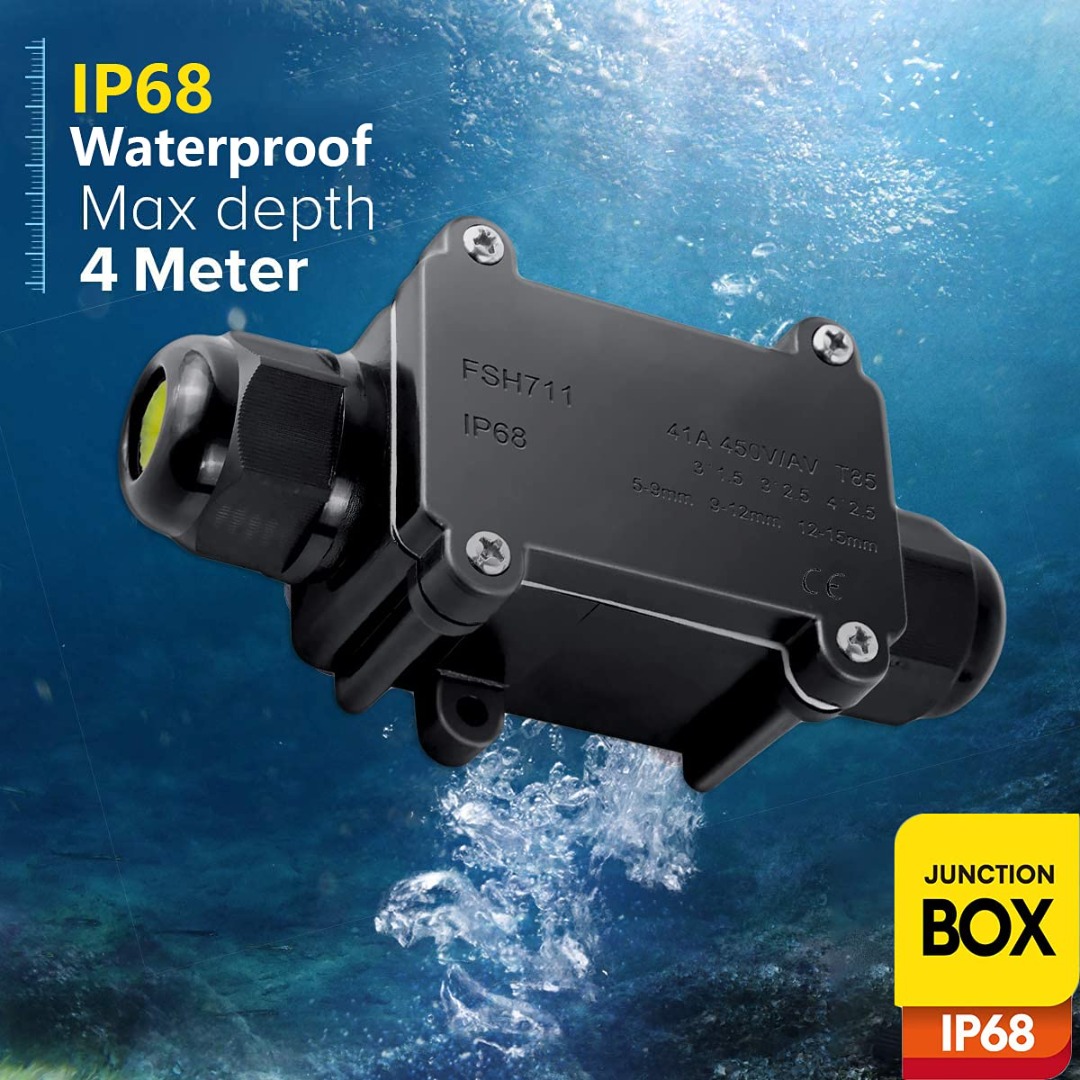 IP68 Waterproof Junction Box, Outdoor Electrical Junction Boxes ...