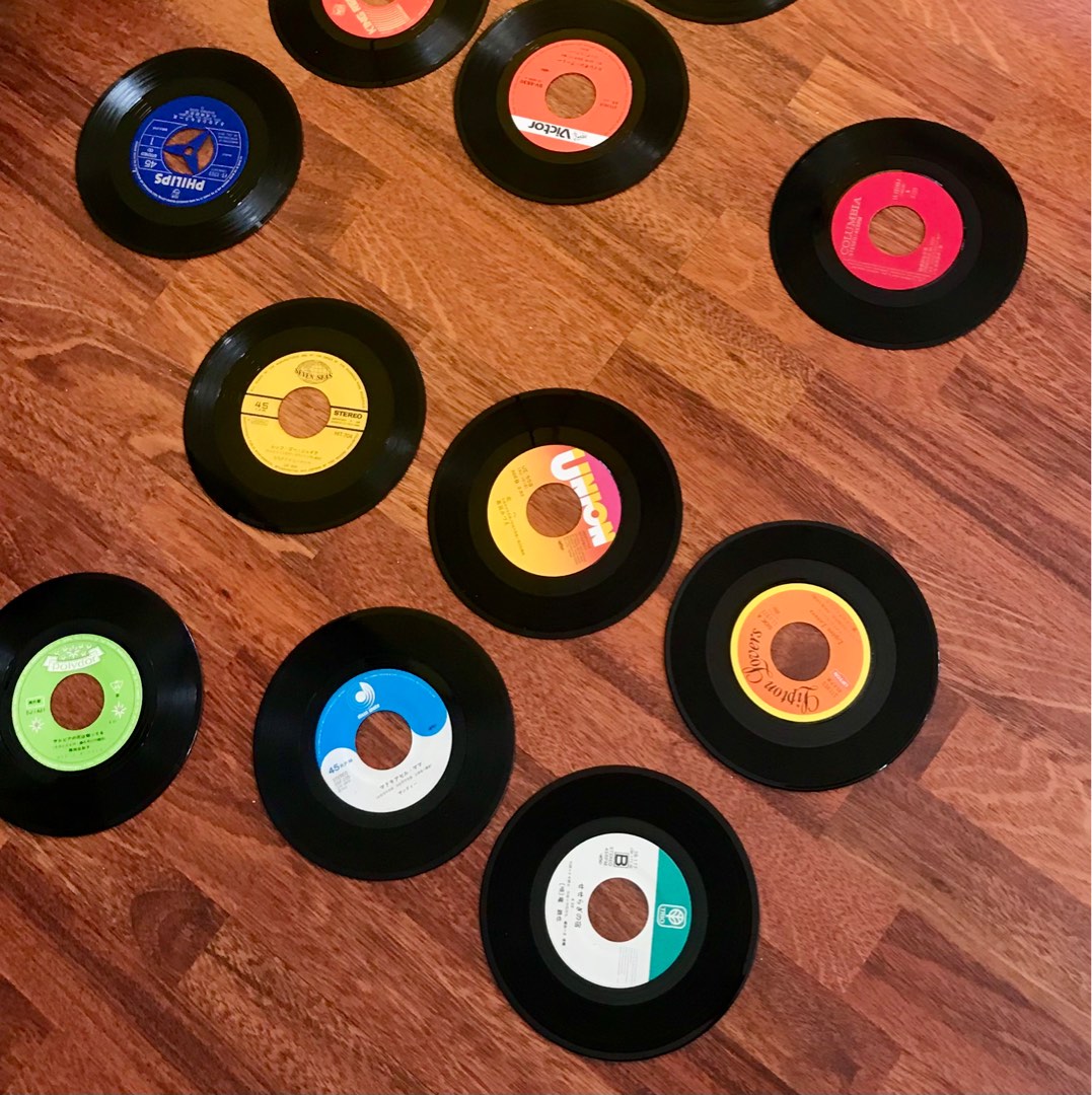 7-inch Japanese 45 RPM Vinyl Records/Plaka For Decoration on Carousell