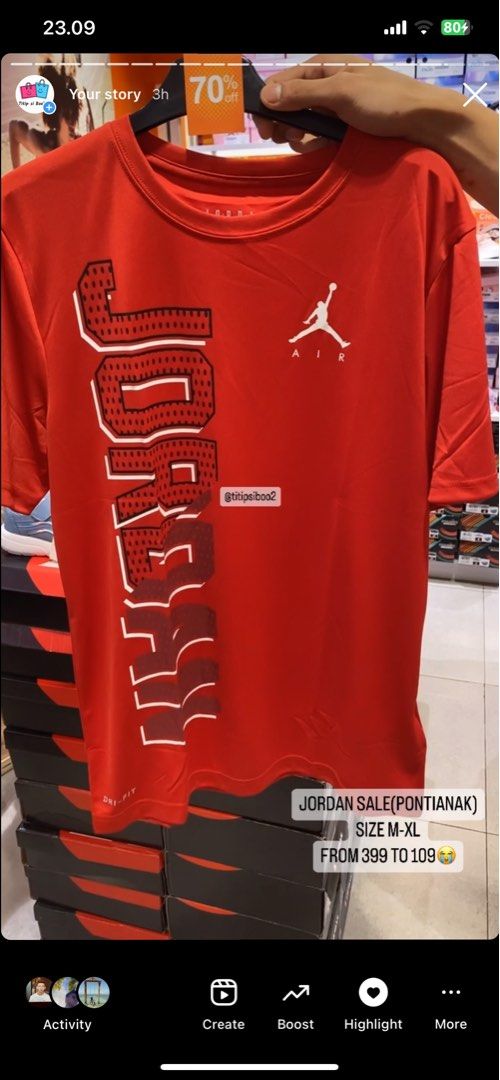 JORDAN JERSEY, Olah Raga, Baju Olahraga di Carousell