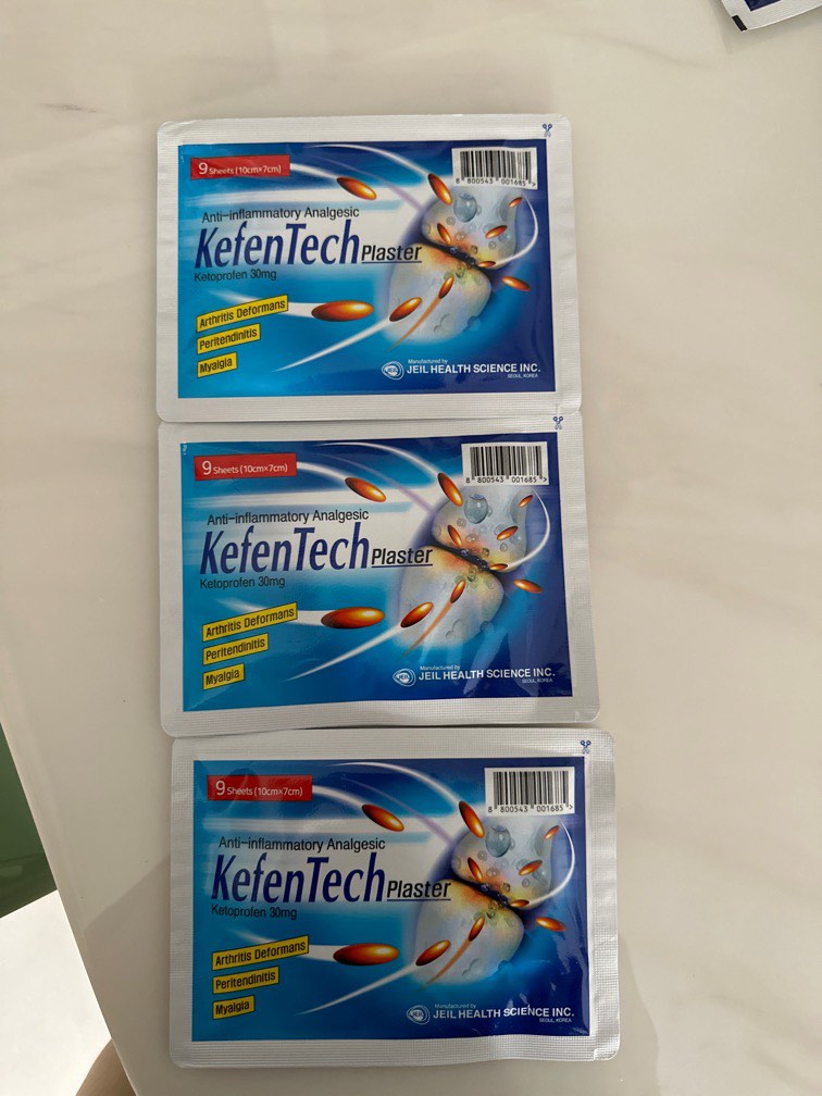 Kefentech Plaster (Anti inflammatory analgesic), Health & Nutrition ...