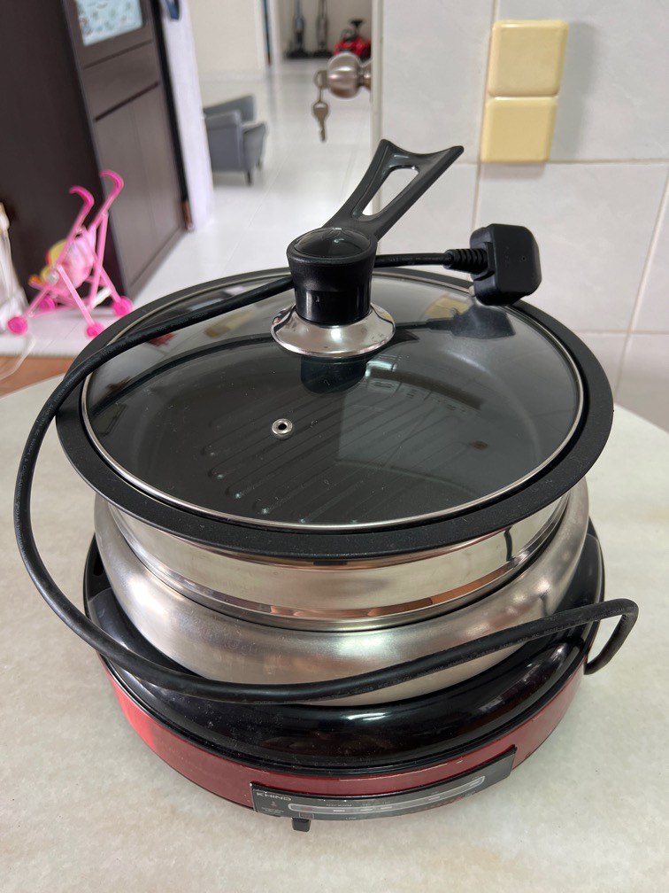 Khind multi cooker steam grill steamboat, Furniture & Home Living ...