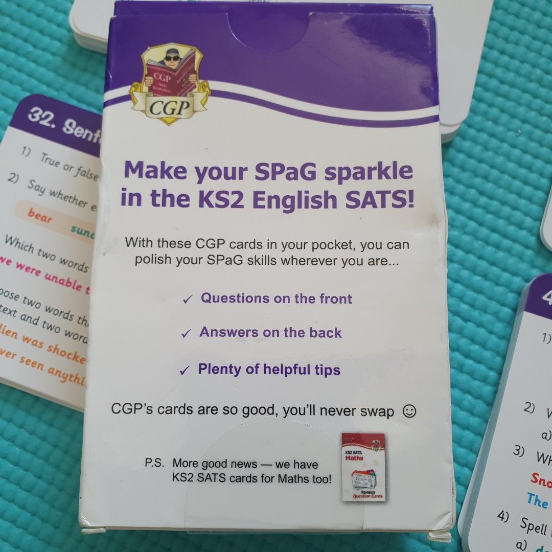 KS2 SATS Grammar, Punctuation, Spelling Question Cards, Hobbies & Toys ...