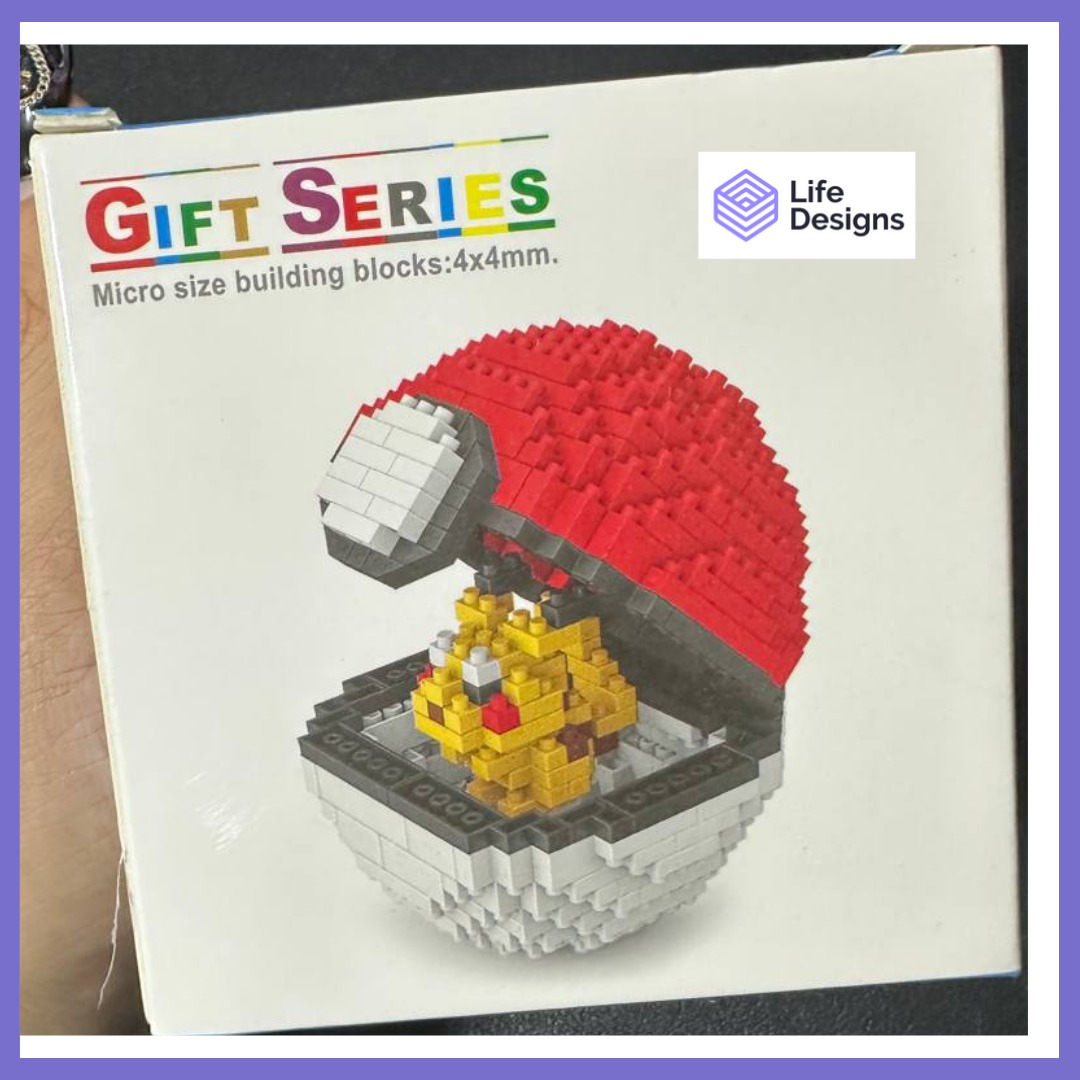 [LD] DIY Microblock Nanoblock Building Lego Pokemon Pikachu Pokeball ...