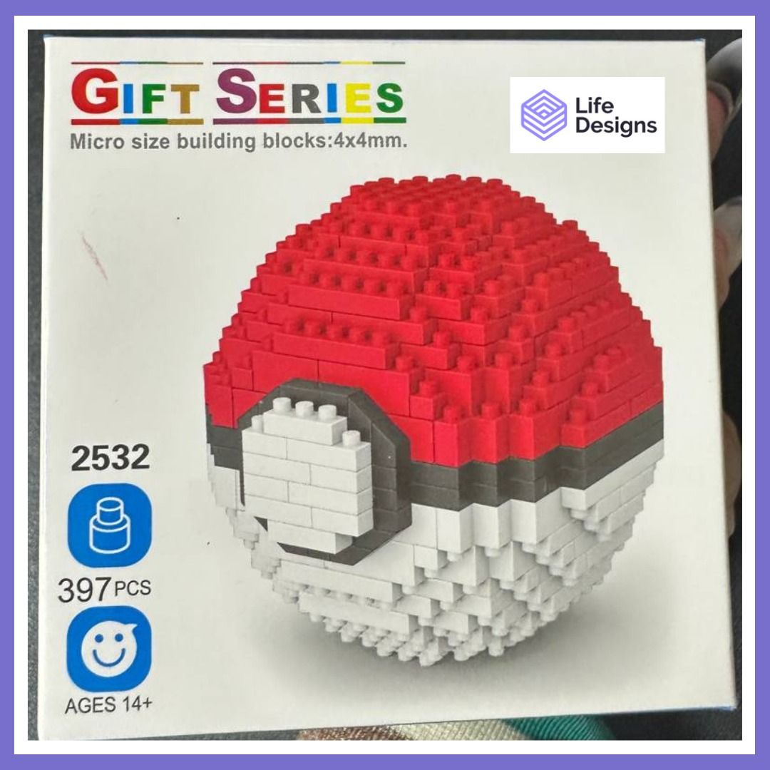 [LD] DIY Microblock Nanoblock Building Lego Pokemon Pikachu Pokeball ...