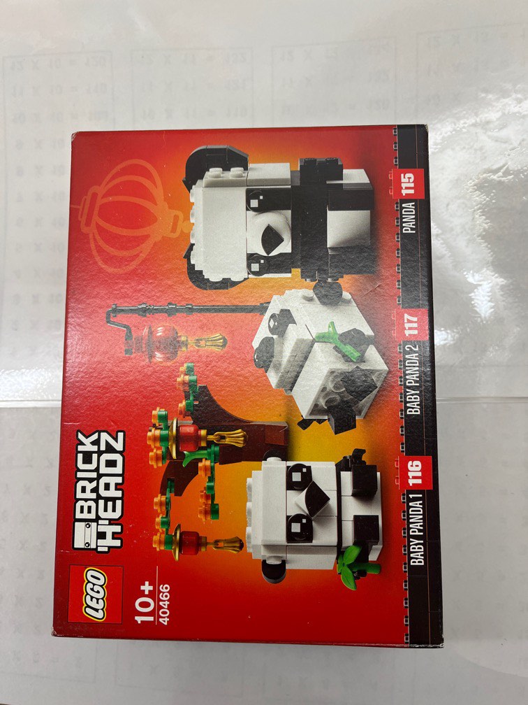 Lego brick heads panda, Hobbies & Toys, Toys & Games on Carousell