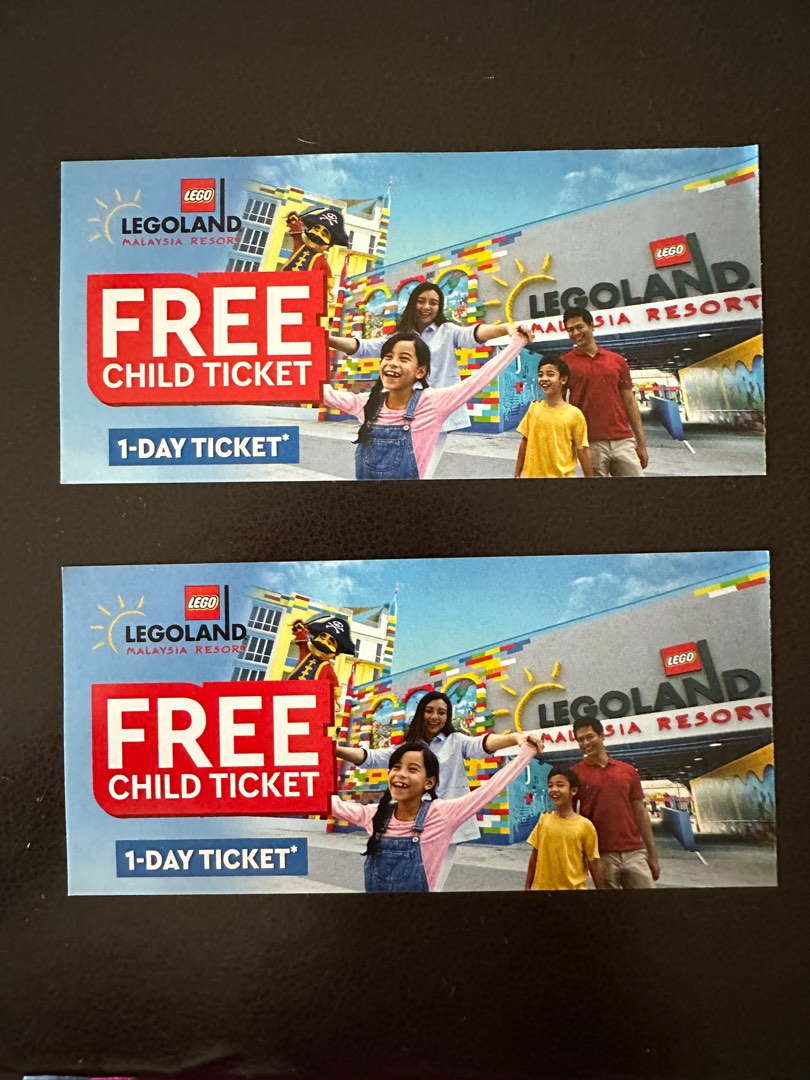 Legoland Child Ticket x 2, Tickets & Vouchers, Flights & Overseas ...