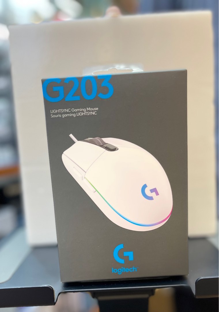 Logitech G203 Lightsync Gaming Mouse (WH), 電腦＆科技, 電腦周邊及配件, 電腦滑鼠及相關產品 ...