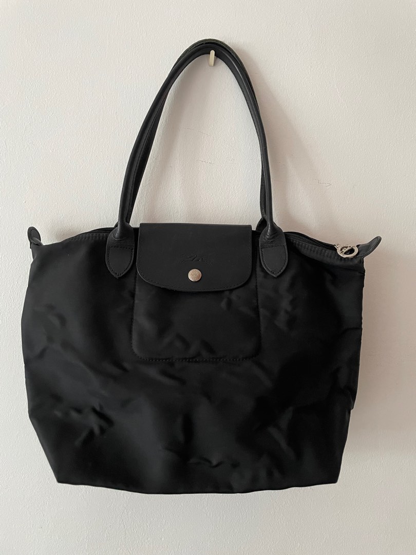 Longchamp Le Pliage Black, Women's Fashion, Bags & Wallets, Tote Bags ...