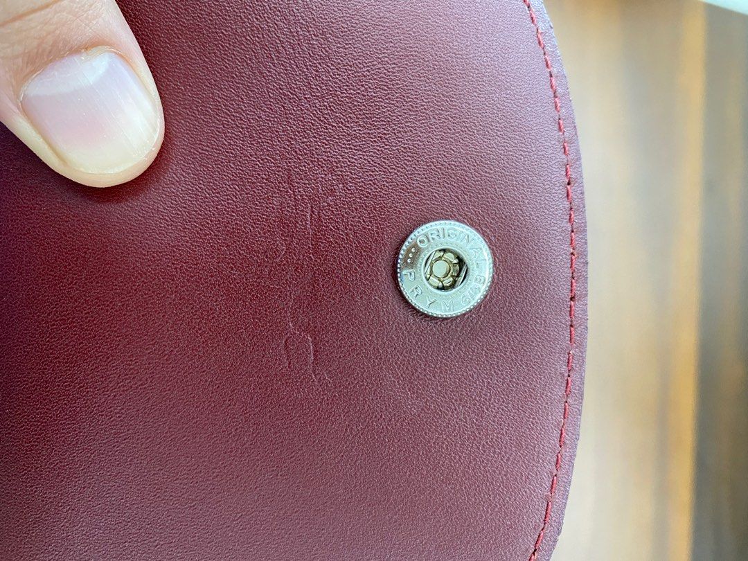 Longchamp Le Pliage Cuir Red Leather, Luxury, Bags & Wallets on Carousell