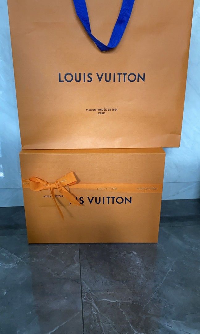 LV Box and Paper Bag, Luxury, Accessories on Carousell