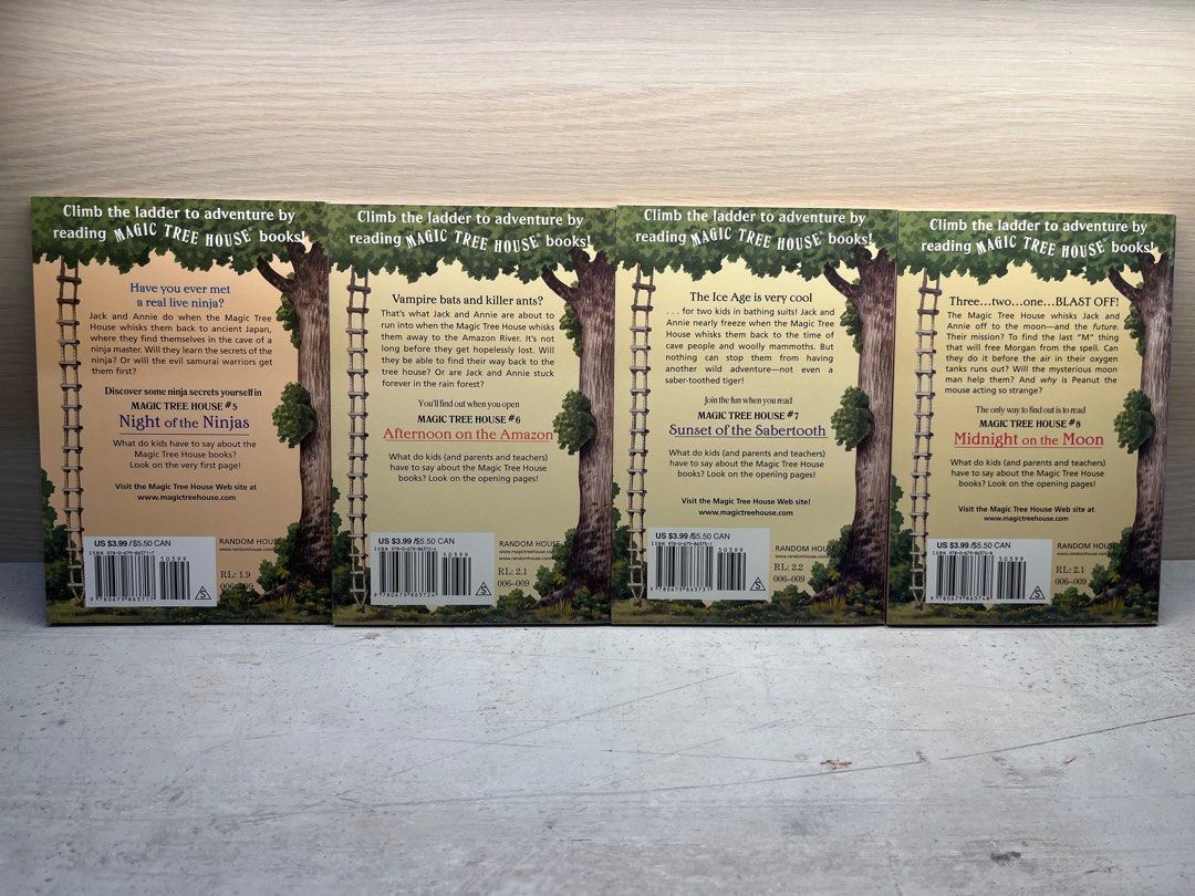 Magic Tree House [5-8] 神奇樹屋5-8盒裝原文書 #23兒童節, 書籍、休閒與玩具, 書本及雜誌, 童書、著色互動書在旋轉拍賣