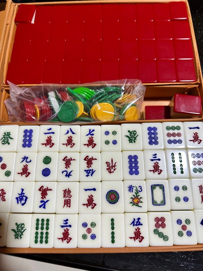 Mahjong sets - 4 to let go (red is sold), Hobbies & Toys, Toys & Games ...