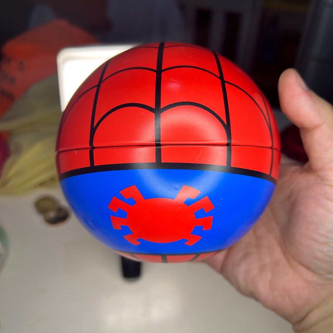 Marvel Spider Man Round Can on Carousell