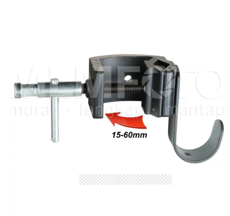 MEKING M11-038C Pipe Clamp with 5/8" Pin & U Hook Max: 16 - 50mm ...
