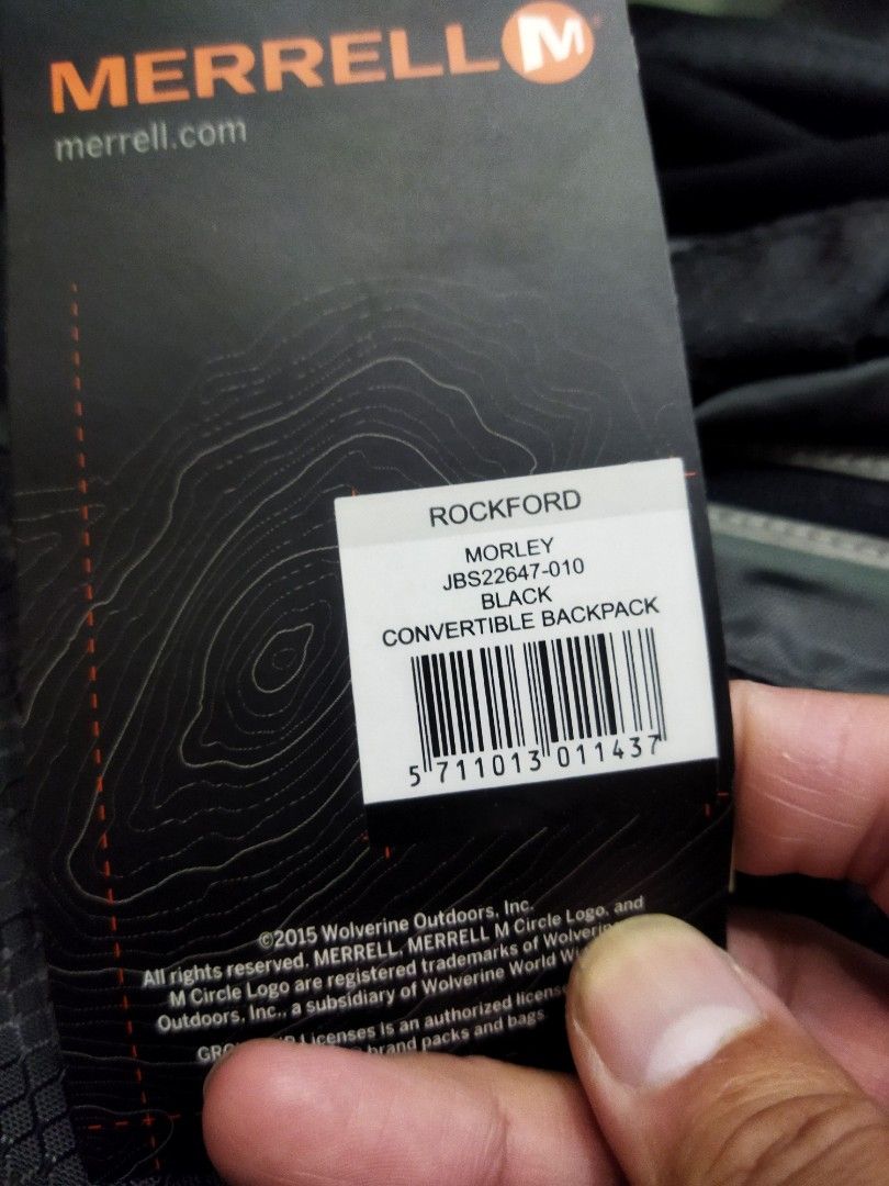 Merrell laptop backpack, Men's Fashion, Bags, Backpacks on Carousell