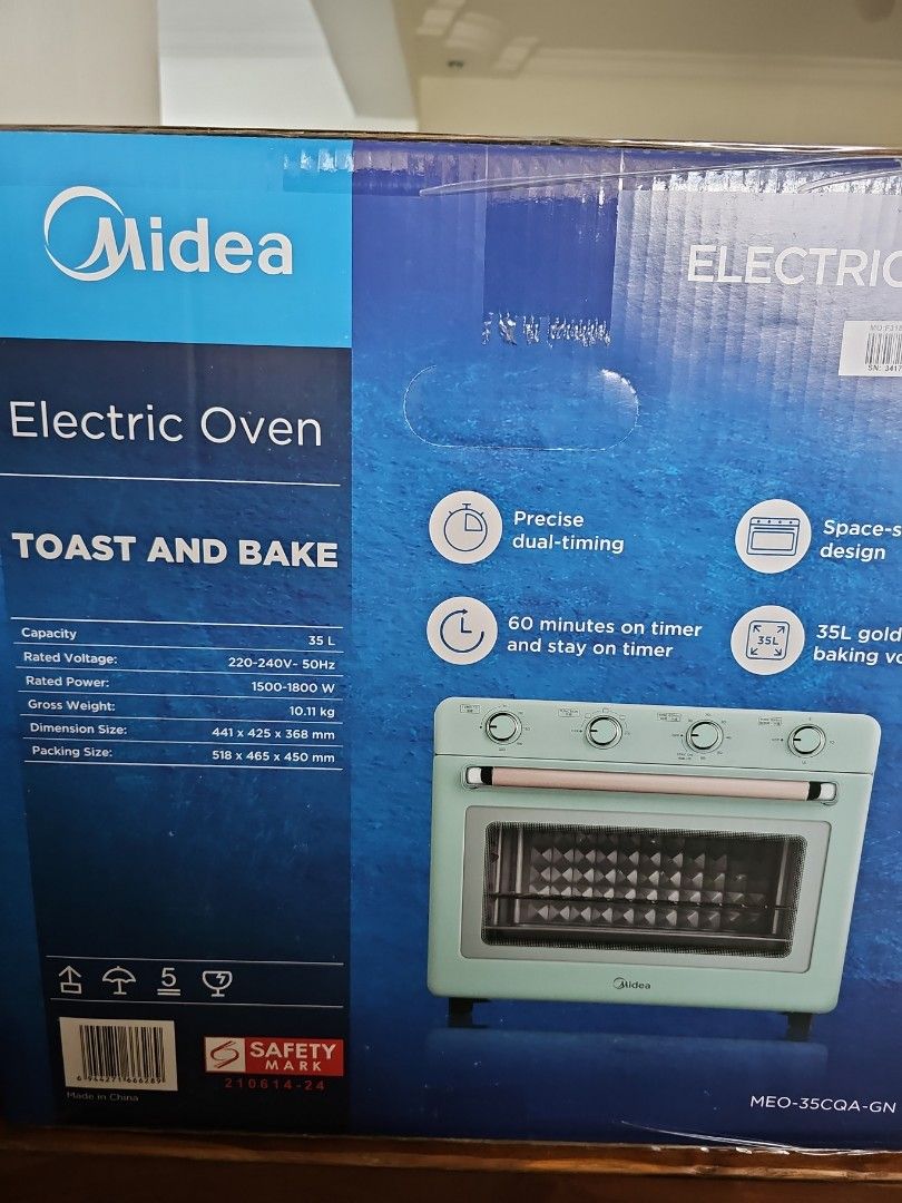 Midea Electric Oven 35L, TV & Home Appliances, Kitchen Appliances ...